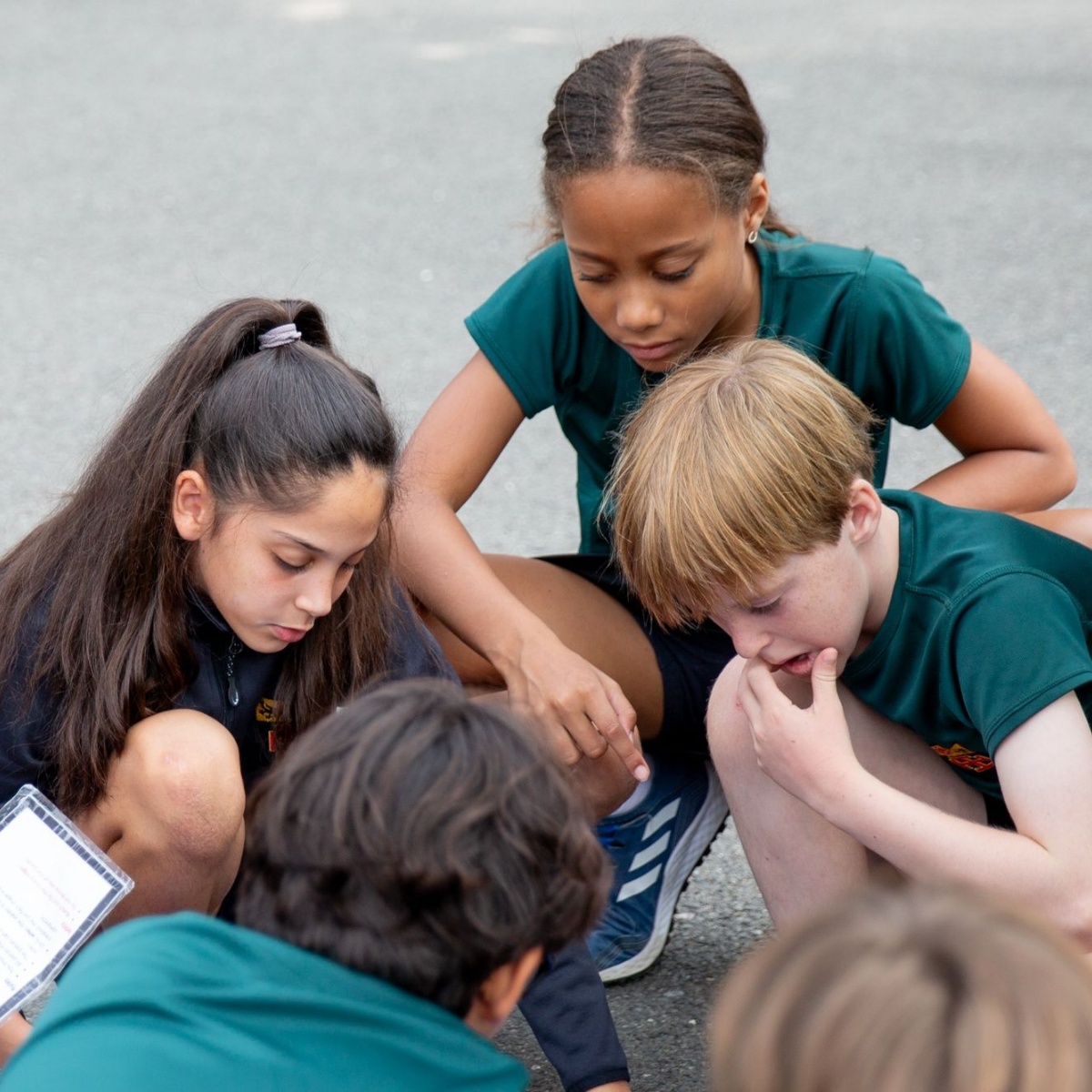 St Benedicts - Junior school students take on team building challenges